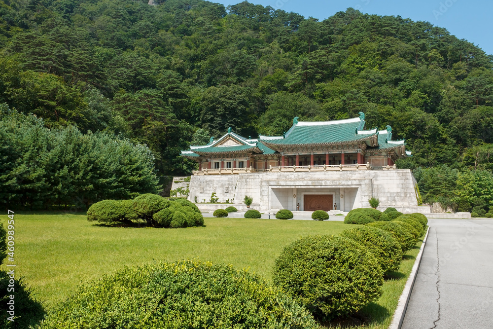 Hyangsan, North Pyongan Province, North Korea - July 28, 2014 ...