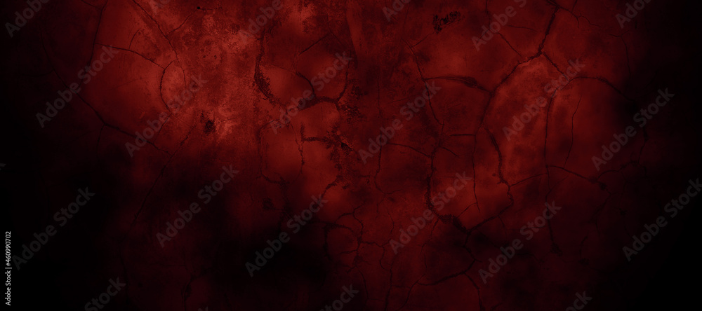 Dark Red horror scary background. Dark grunge red texture concrete ...