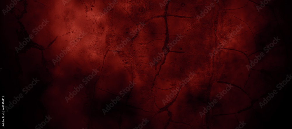 Dark Red horror scary background. Dark grunge red texture concrete ...