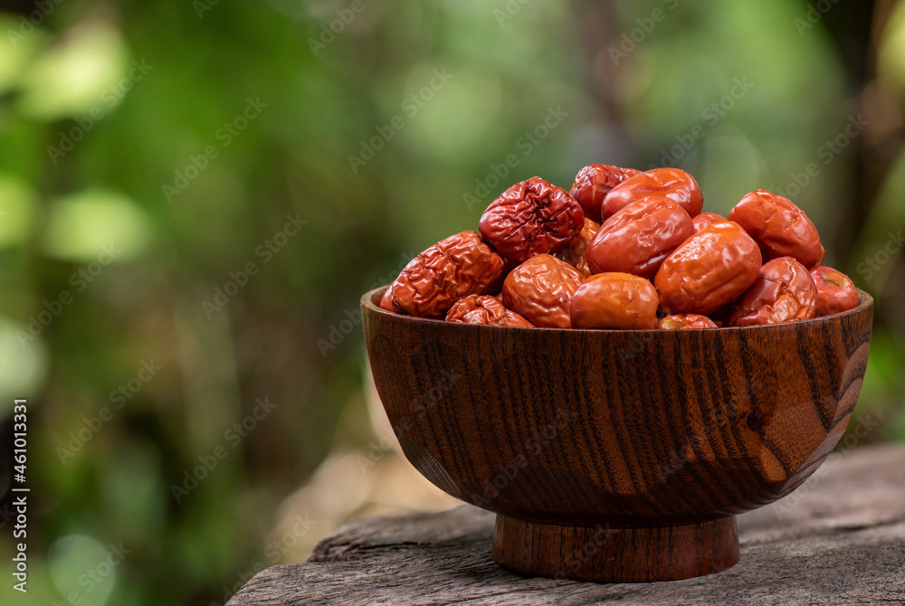 Dried jujube fruits on nature background. Stock Photo | Adobe Stock