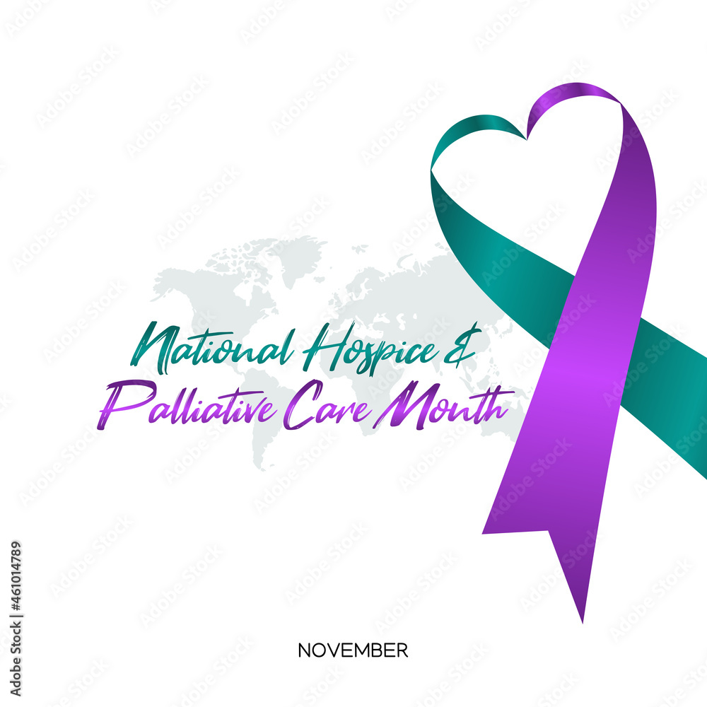 vector graphic of national hospice and palliative care month good for ...
