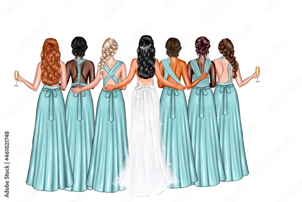 Bridesmaids Drawing