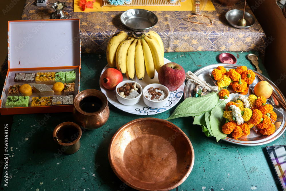 Sweet Offerning To Hindu God. Maharashtra Culture. Special Indian ...