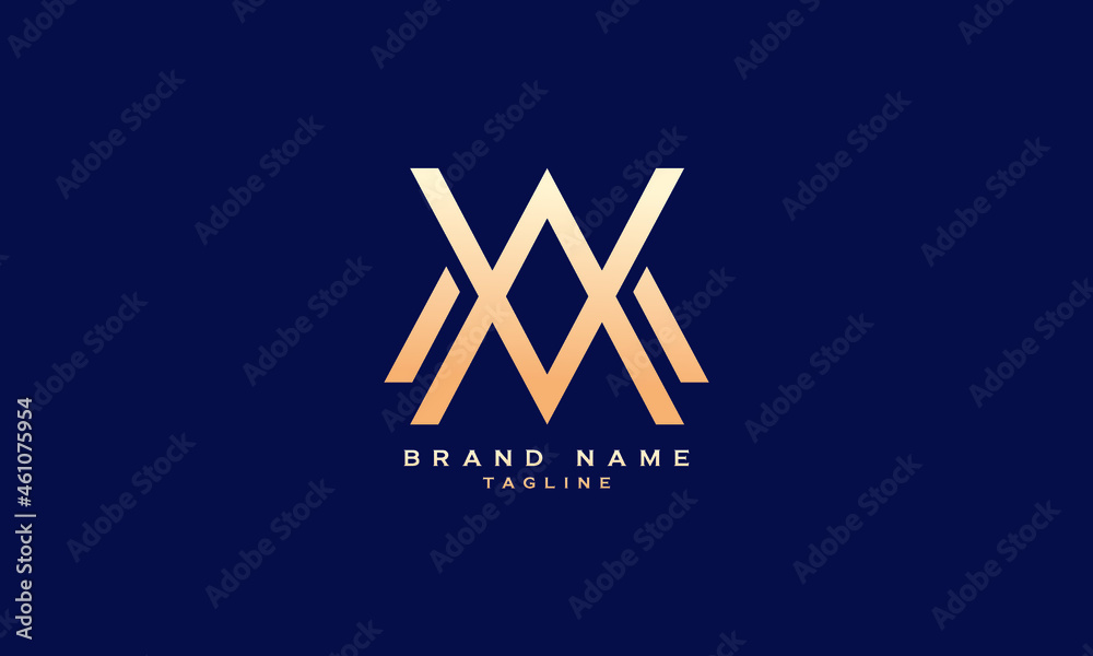 VA, AV, MVA, AMV, VAM, Abstract initial monogram letter alphabet logo ...