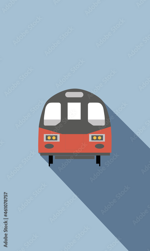 London underground train elevation Stock Vector | Adobe Stock