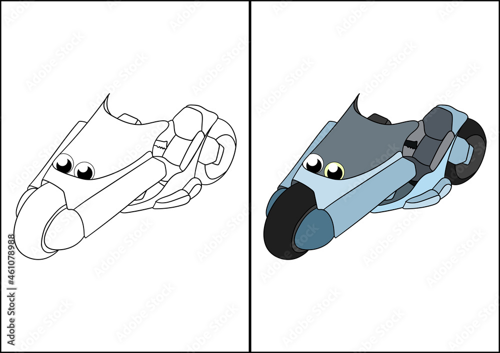 simple vehicle coloring pages for kids, kids coloring pages. Stock ...