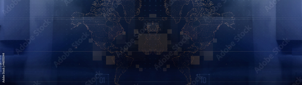 Dark Abstract panoramic map background design Stock Illustration ...