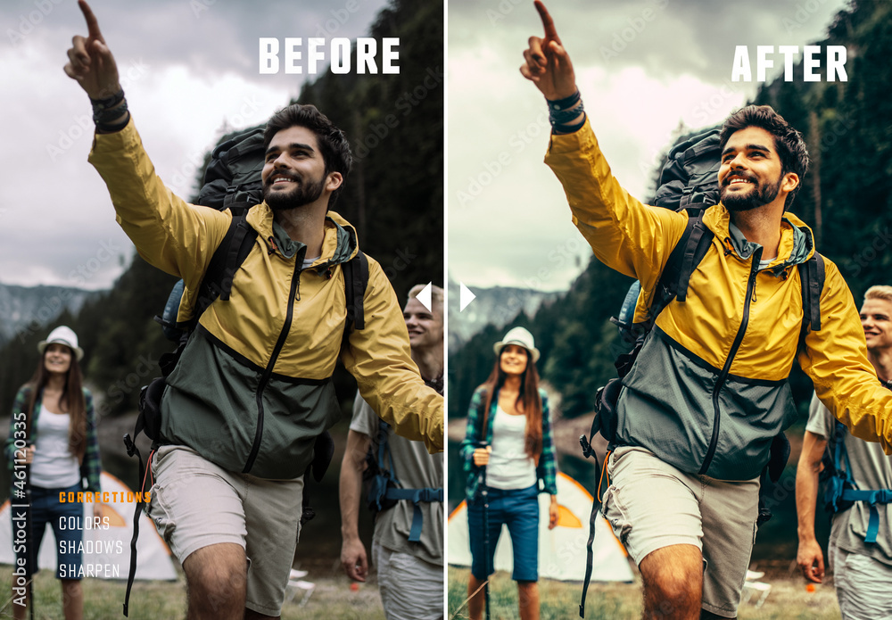 Before and After Photo Effect Stock Template | Adobe Stock