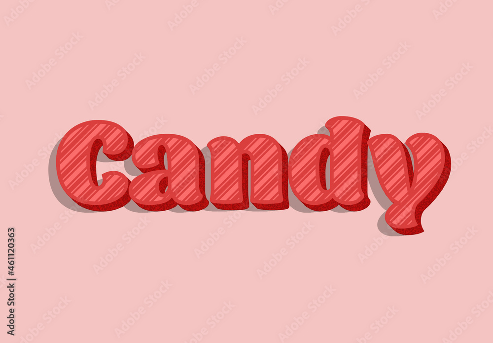 Striped Text Effect Stock Template | Adobe Stock