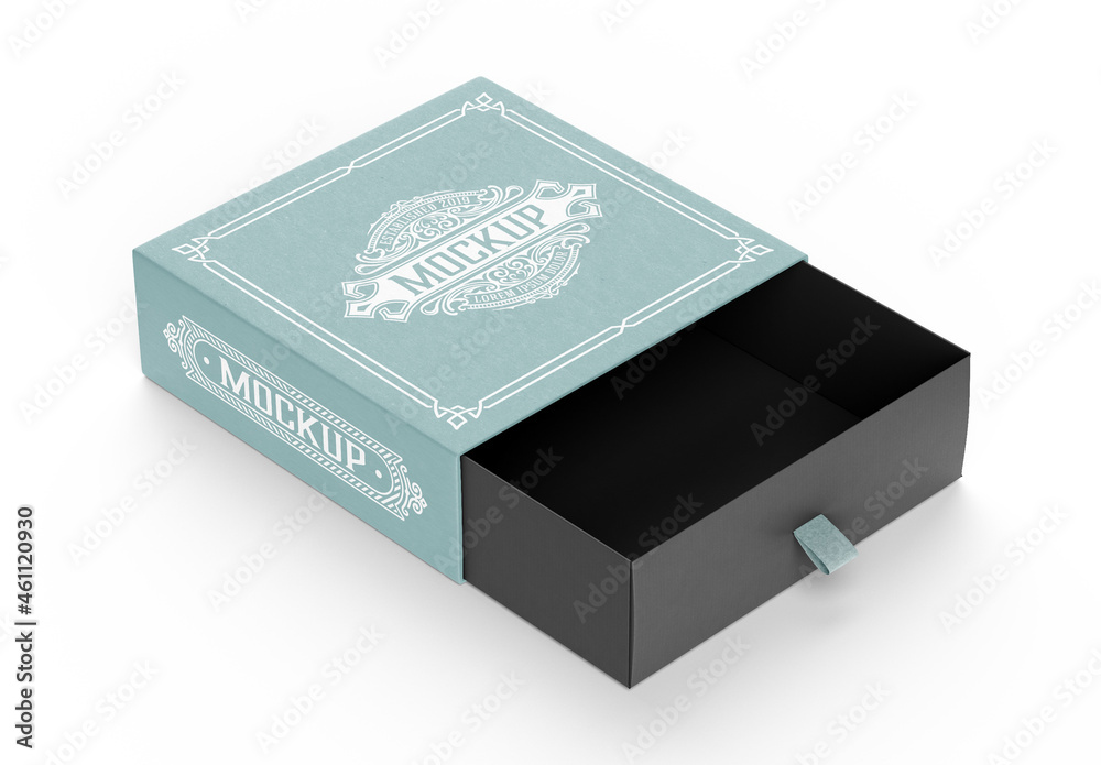 Opened Cardboard Box 3D Mockup Stock Template | Adobe Stock