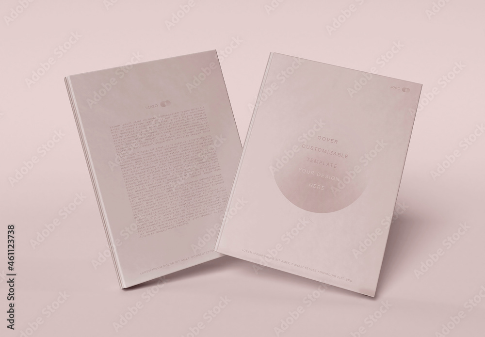 Two Book Mockup Stock Template | Adobe Stock
