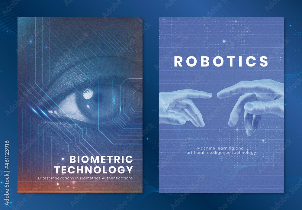 Technology Futuristic Innovation Poster Layout Stock Template | Adobe Stock