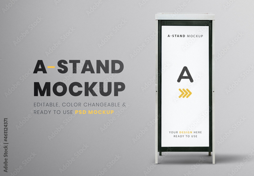 A Frame Sign Mockup Stock Template | Adobe Stock