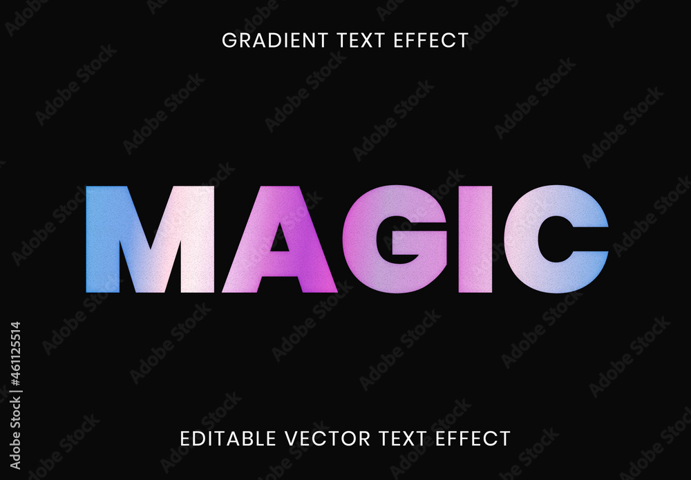 Gradient Colorful Text Effect Stock Template | Adobe Stock