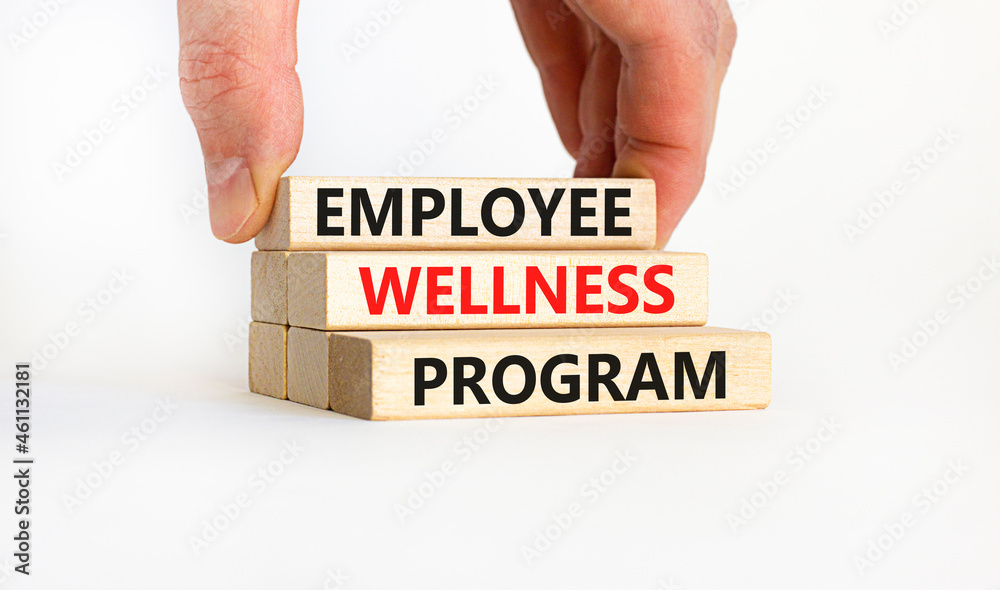 Employee wellness program symbol. Concept words 'Employee wellness ...