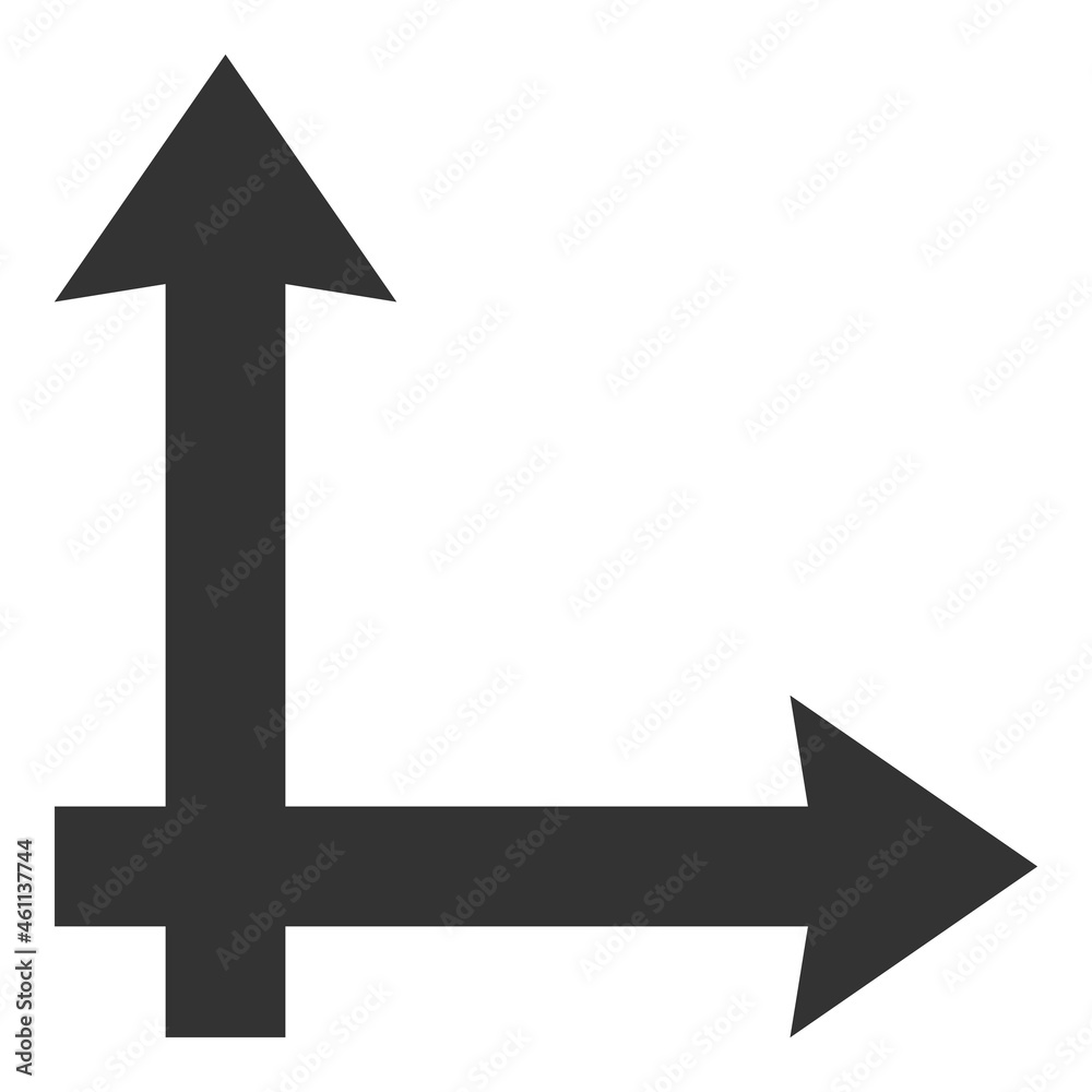 Coordinate system icon with flat style. Isolated vector coordinate ...