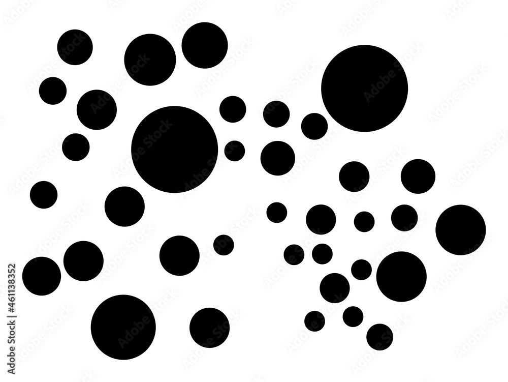 Bubble cluster icon with flat style. Isolated vector bubble cluster ...