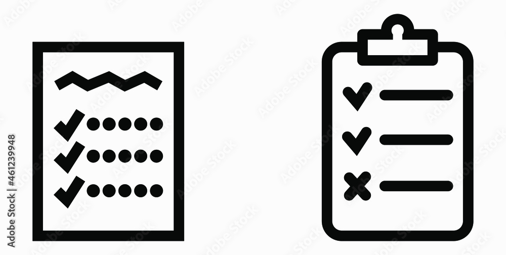 Vektorová grafika „Icon list, roster, schedule, register, roll, catalog ...