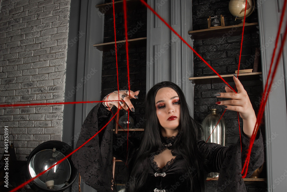 Witchcraft, magic. Halloween stories beautiful young sexy witch ...