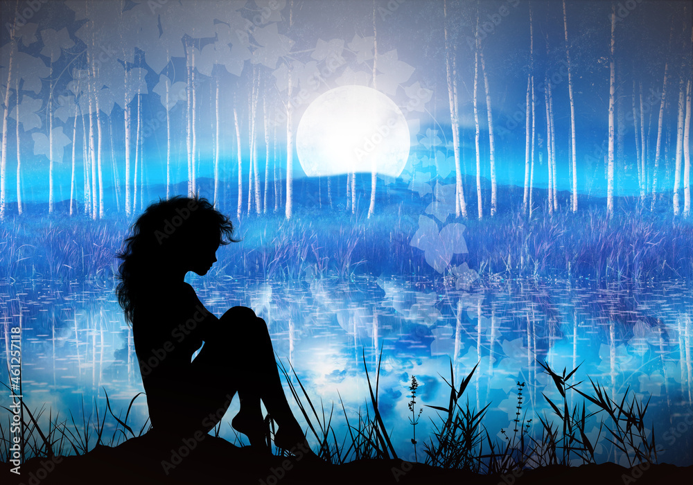 The mysterious midnight girl cartoon character in the real world ...