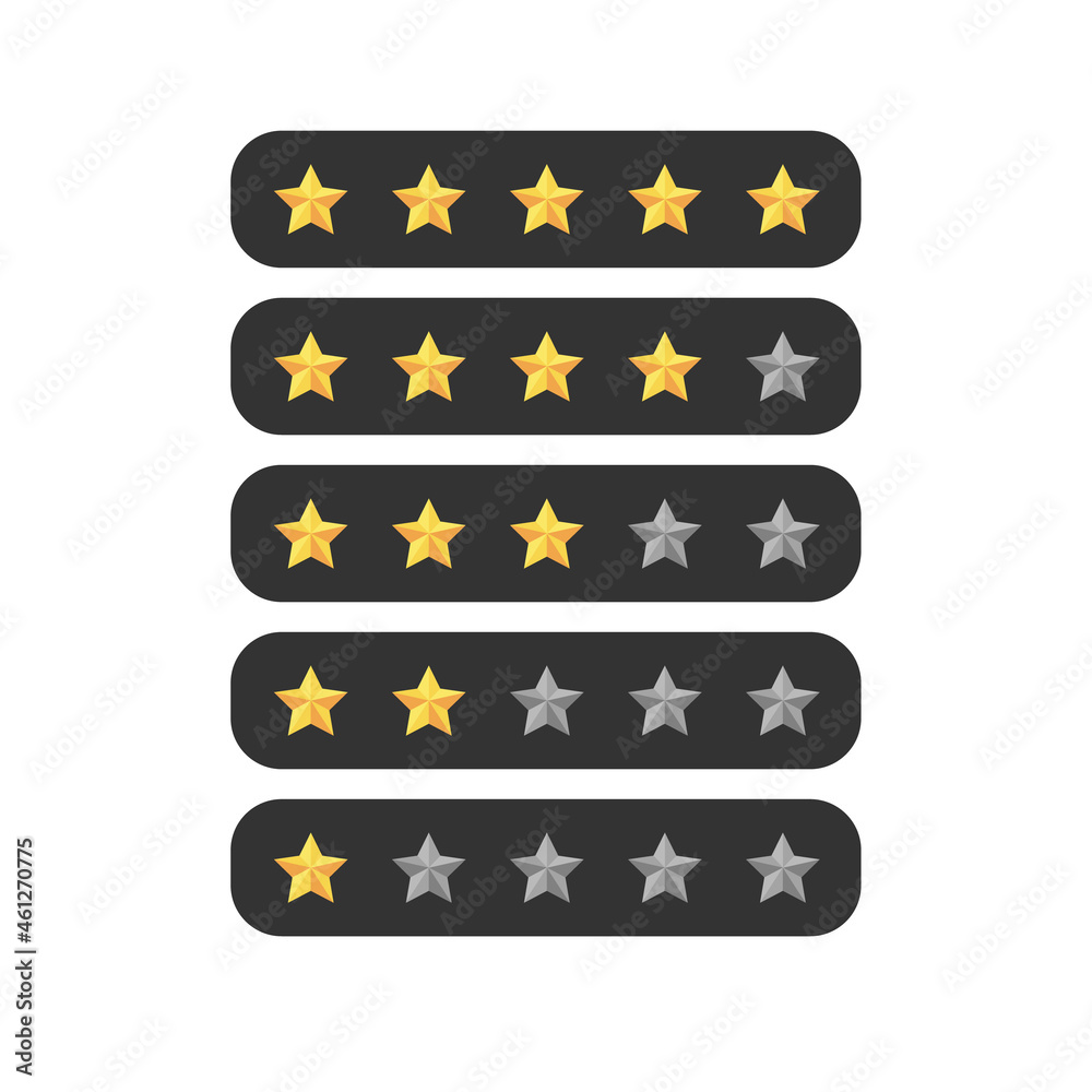 star rating template, graphic element Stock Vector | Adobe Stock