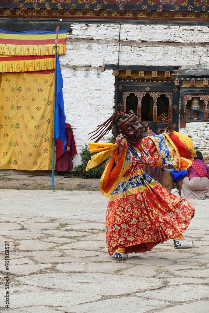 Tsholing cham wrathful deities dance to purify the ground of evil ...