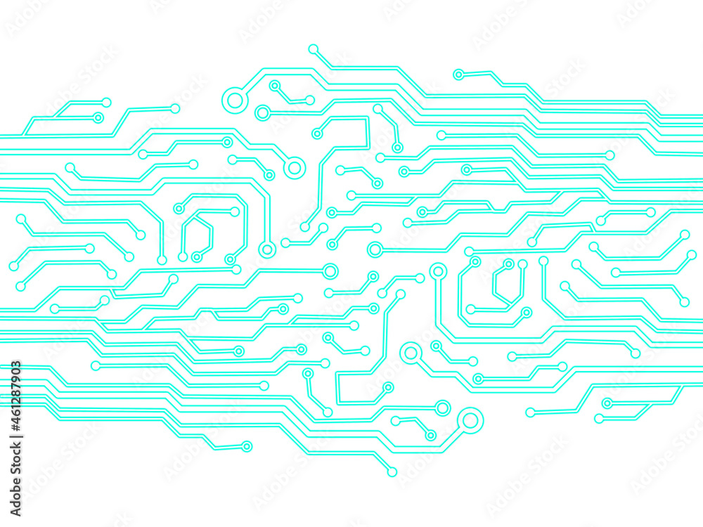 computer circuit blue. Scheme type. Schematic lines connection ...