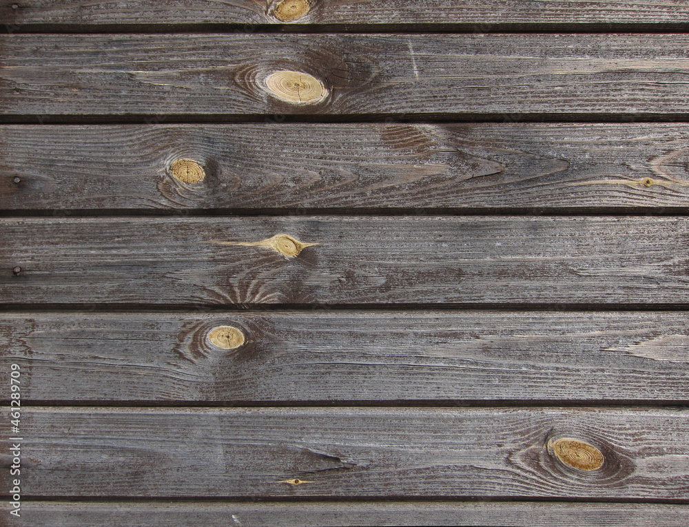 Unpainted wood planks, natural wood texture with knots and nails Stock ...