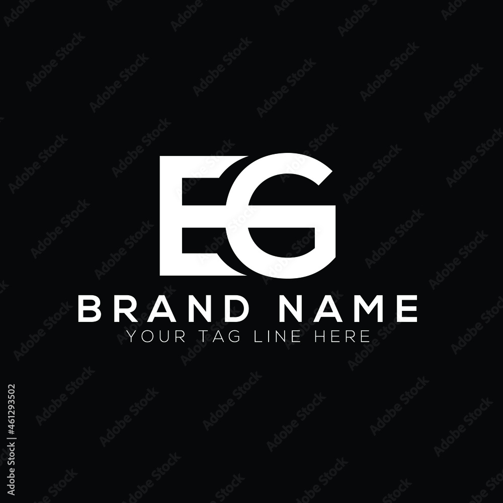 eg letter logo design for business Stock Vector | Adobe Stock