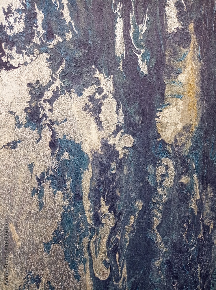 Abstract wallpaper. The streaks are blue, gray, yellow. Waves ...