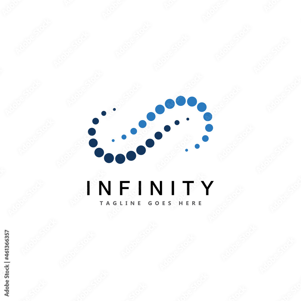 Infinity loop symbol logo icon design template. Vector color emblem ...