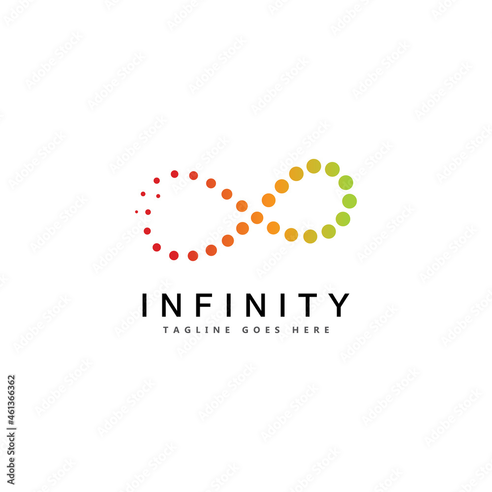 Infinity loop symbol logo icon design template. Vector color emblem ...