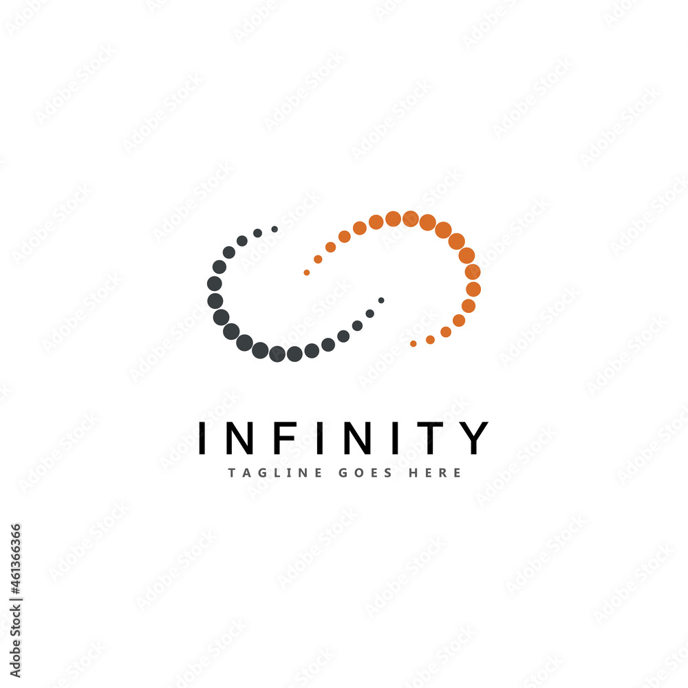 Infinity loop symbol logo icon design template. Vector color emblem ...