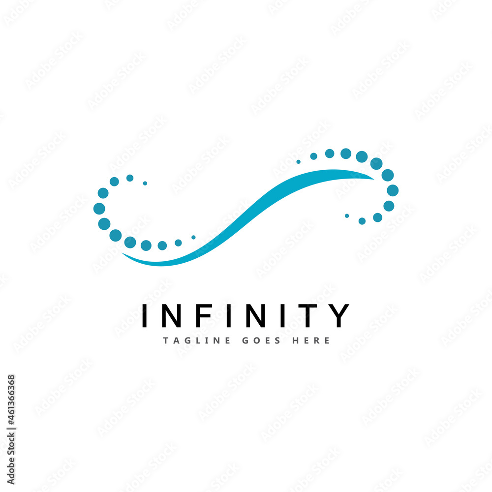 Infinity loop symbol logo icon design template. Vector color emblem ...