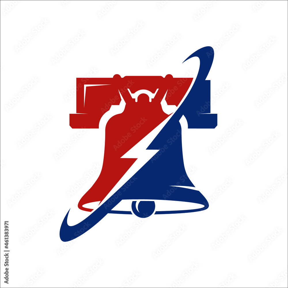liberty bell logo vector Stock Vector | Adobe Stock