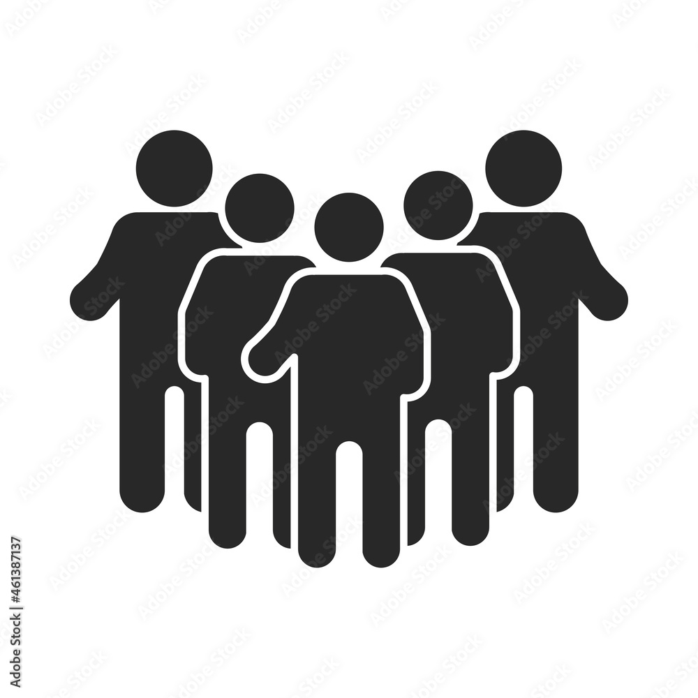 pictogram group of persons Stock 벡터 | Adobe Stock