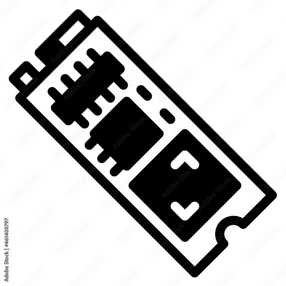 stroage glyph icon Stock Vector | Adobe Stock