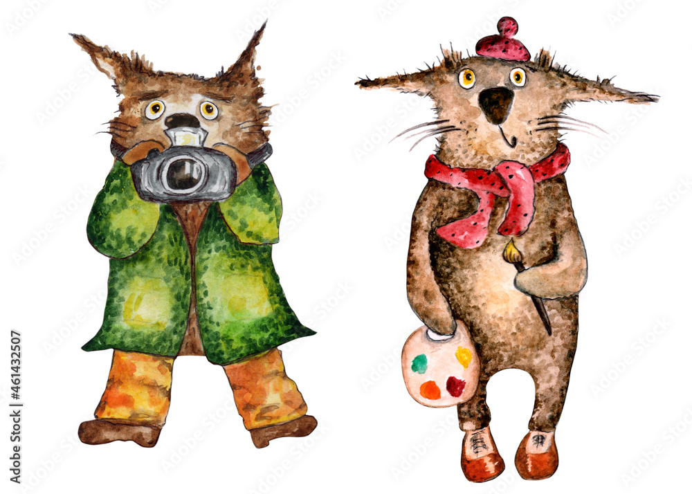 Cats png cat profession Stock Illustration | Adobe Stock