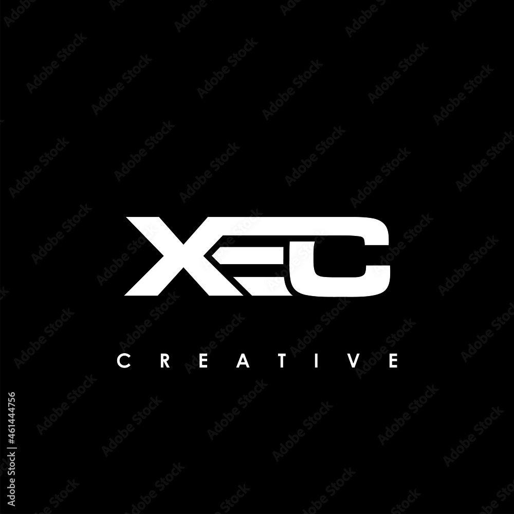 XEC Letter Initial Logo Design Template Vector Illustration Stock ...