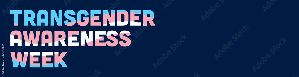 Transgender Awareness Week Banner Vector. Web Banner Design for Trans ...