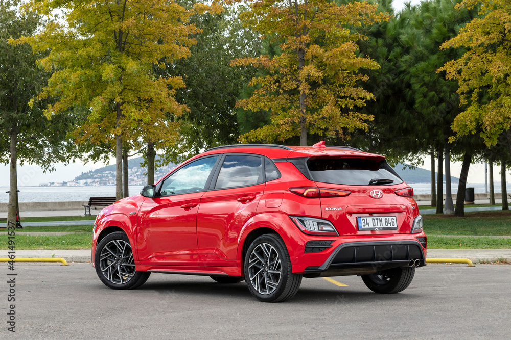 Hyundai Kona N Line is a subcompact five door crossover SUV designed by ...