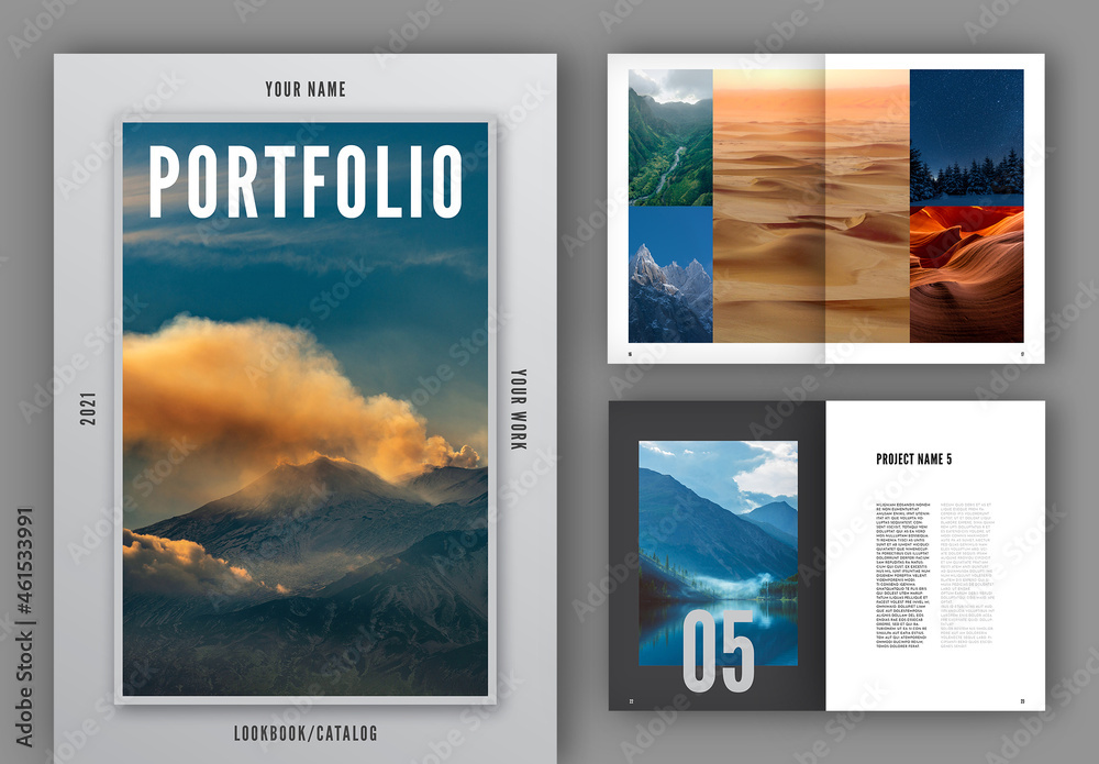 Portfolio Layout Stock Template | Adobe Stock
