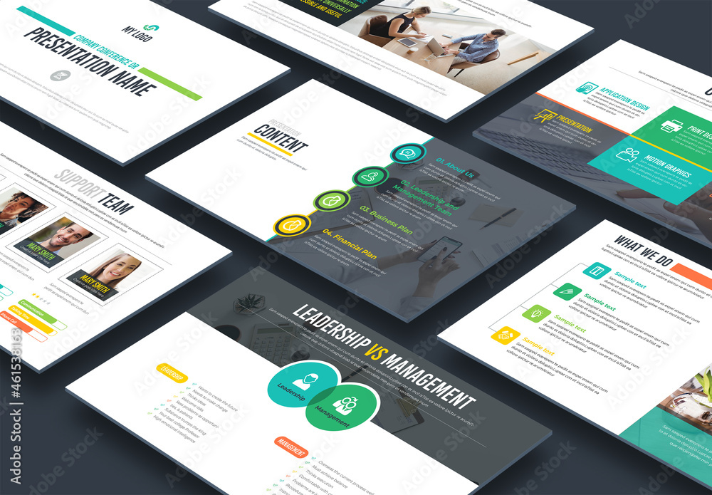 Business Presentation Layout Stock Template | Adobe Stock