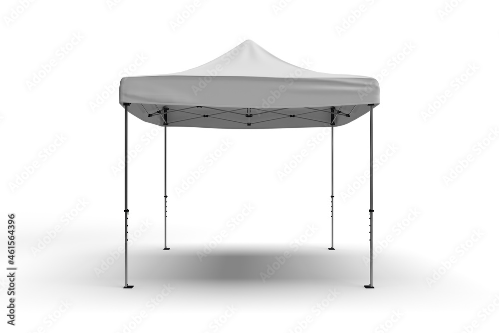 Front view of a Gazebo Tent for advertising, Isolated on a white ...