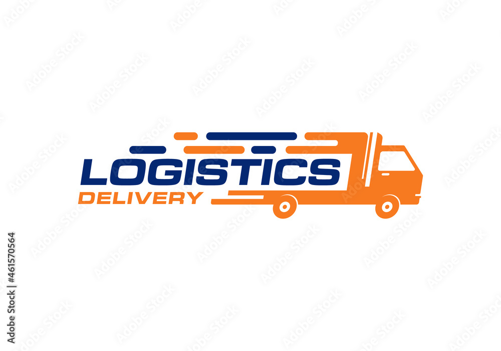 Logistic delivery, express fast shipping logo design template Stock ...