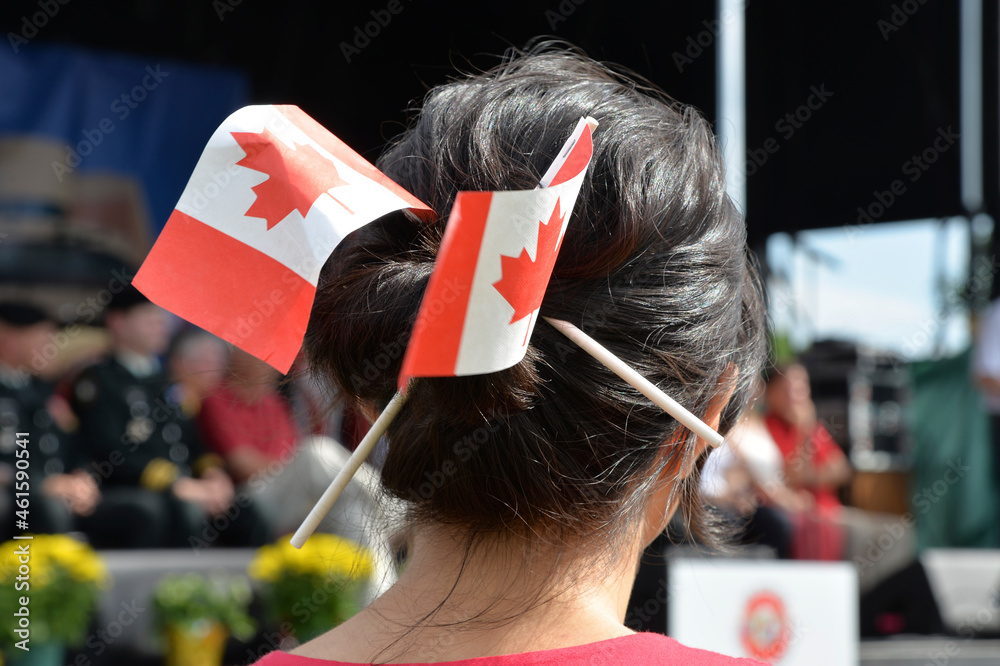 Canadian flag used as hair style Canadian flag used as hair style ...