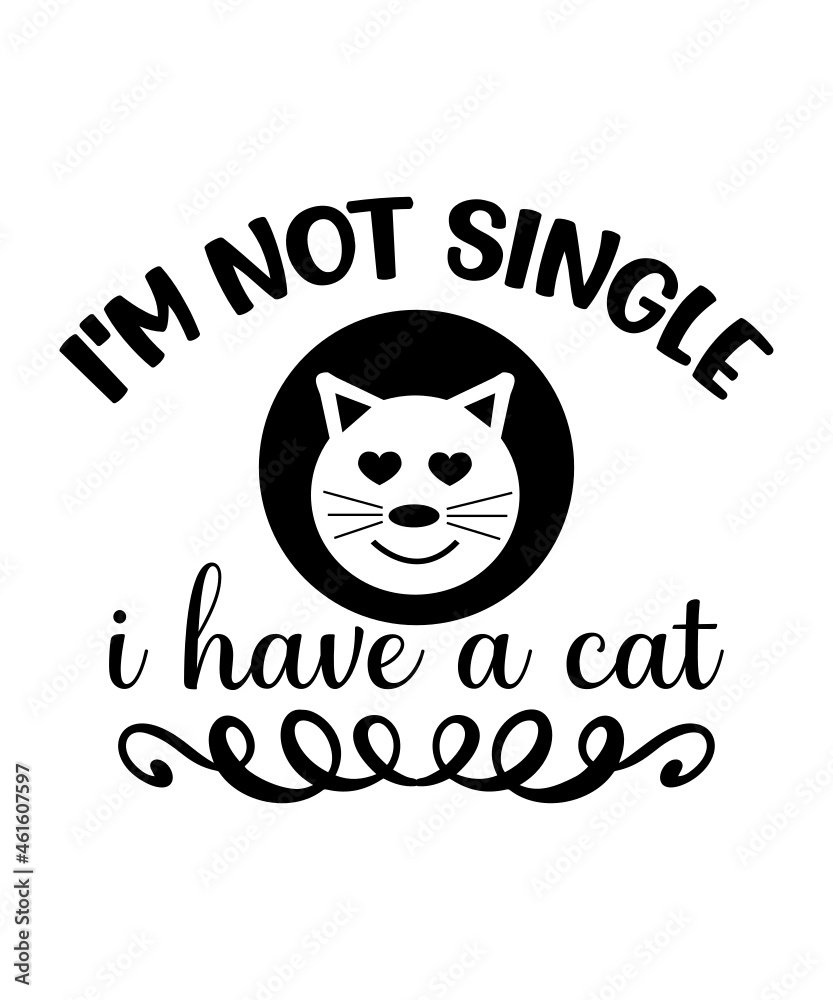 Vetor de Cat Svg, Bundle Svg, Cat Bundle Svg, Silhouette Svg, Black ...