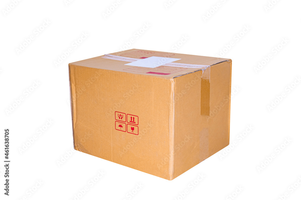 parcel crate box post for delivery shipping, cardboard paper carton box ...