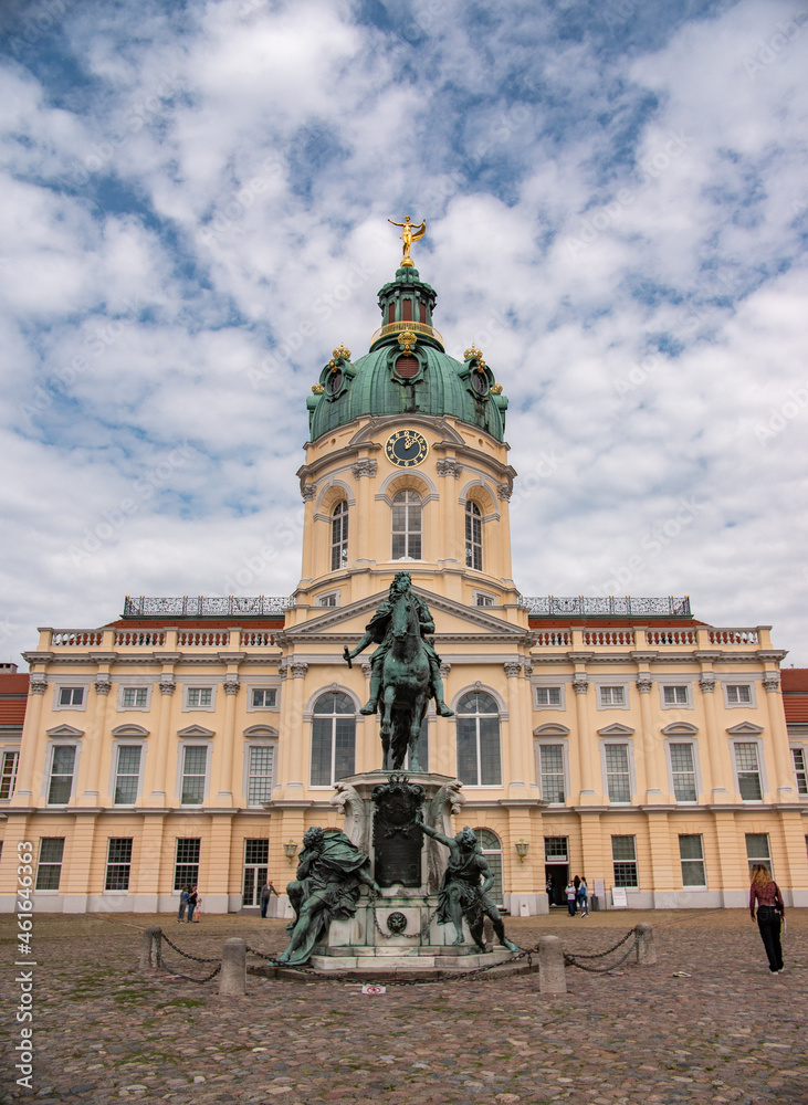 Berlin, Germany - August 10, 2021: Charlottenburg Palace front view ...