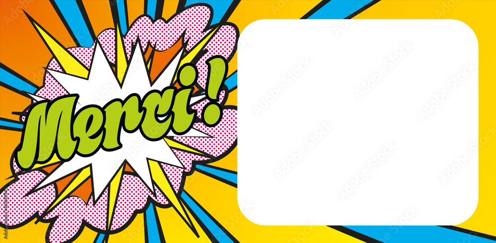 Carte Merci POPART CC Stock Vector | Adobe Stock